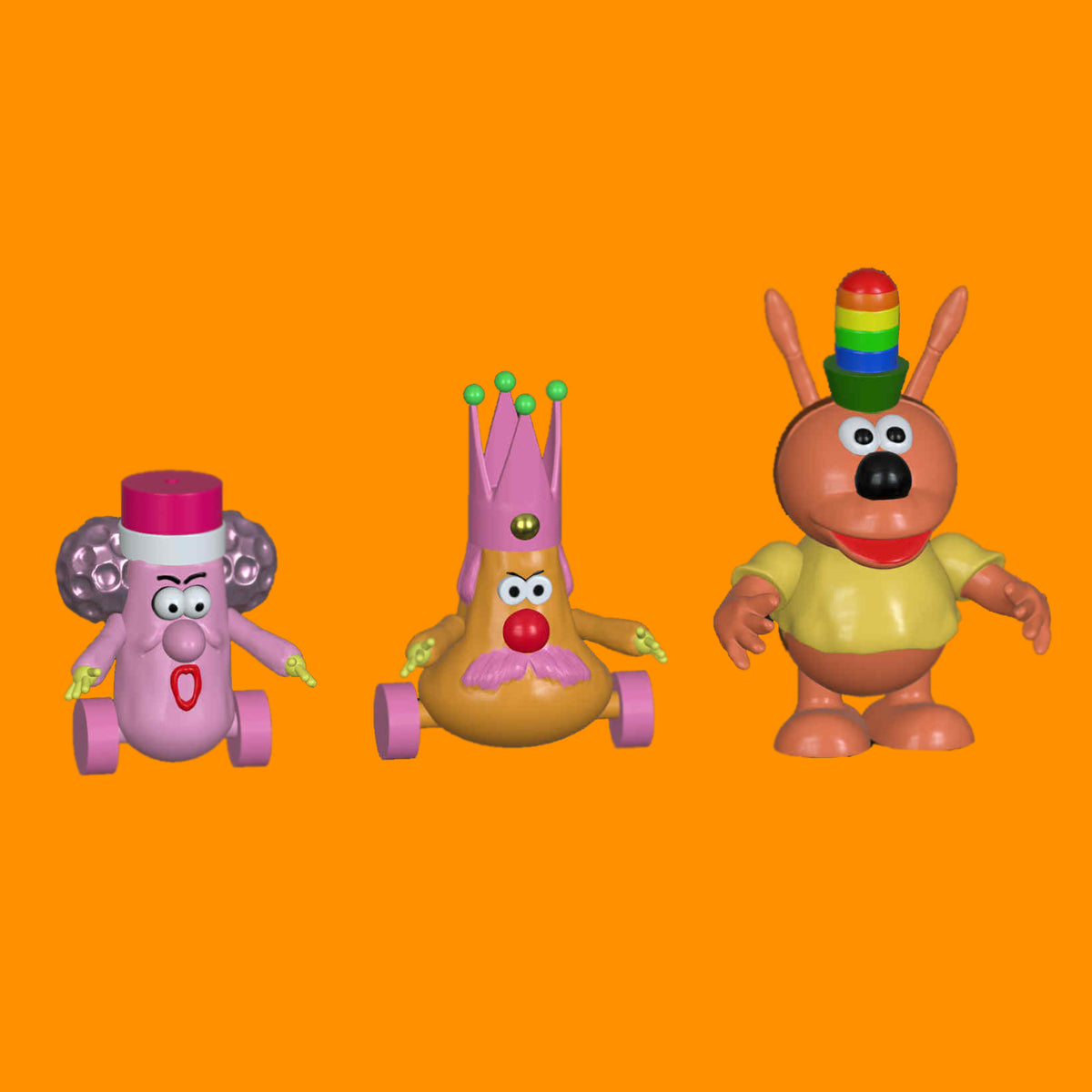 NeMA Studios - Chorlton and the Wheelies 3 Action Figure Set